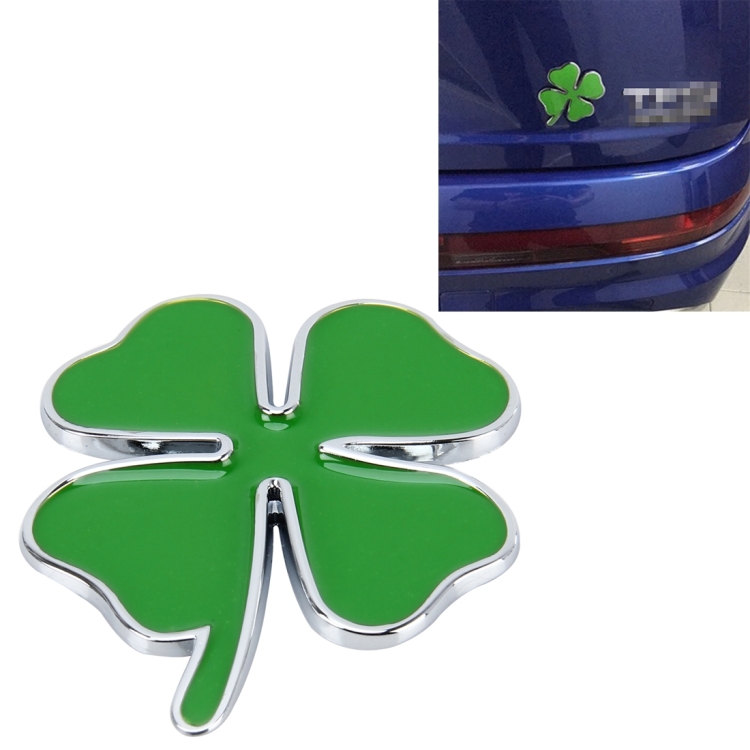 Four Leaf Clover Herb Luck Symbol Badge Emblem Labeling Sticker Styling ...