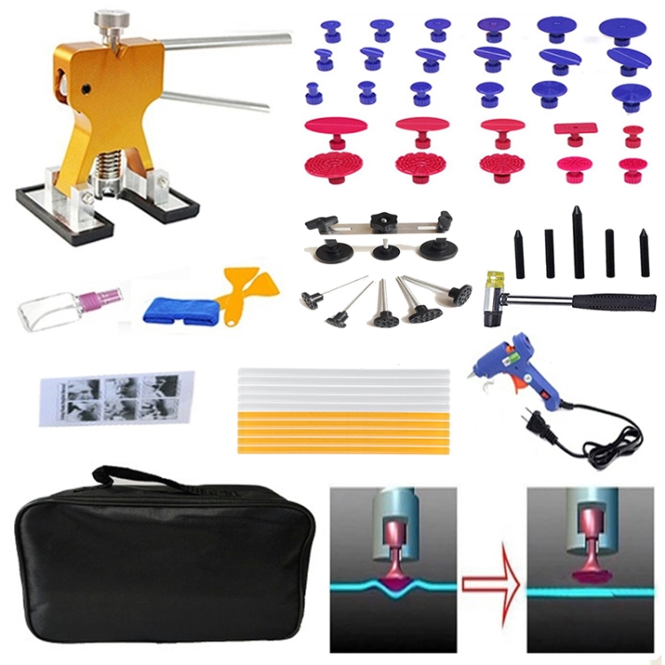 57 in 1 Auto Car Metal PDR Dent Lifter-Glue Puller Tab Hail Removal ...
