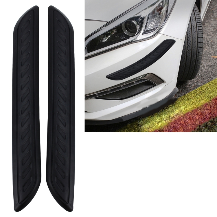 2 PCS Universal Car Auto Rubber Body Bumper Guard Protector Strip ...