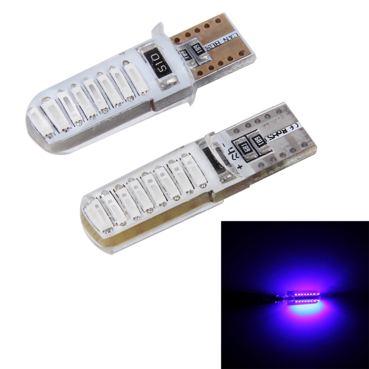 2 PCS T10 3W 6 LED SMD 5630 Blue Light Clearance Light.DC 12V.