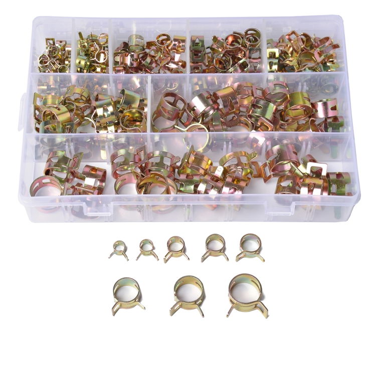 160 PCS Car Spring Clip Fuel Line Hose Clip Water Pipe Air Tube Clamp ...