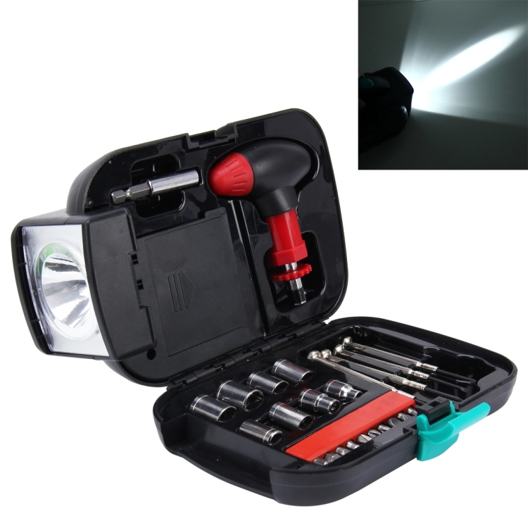 24 PCS Portable Flashlight Tool Box Set - Portable Auto, Home ...