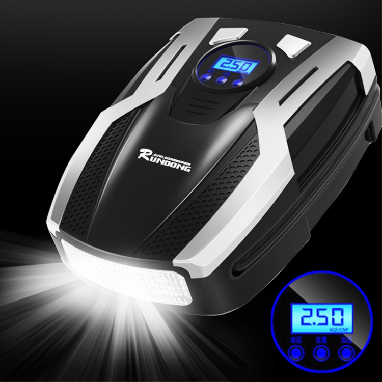 RUNDONG AUTO ACCESSORIES 12V Portable Car Electric Tire Pump Air Pump ...