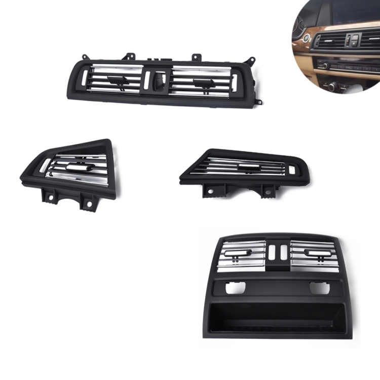 Car Plating Center + Right + Left + Rear Console Grill Dash AC Air Vent ...