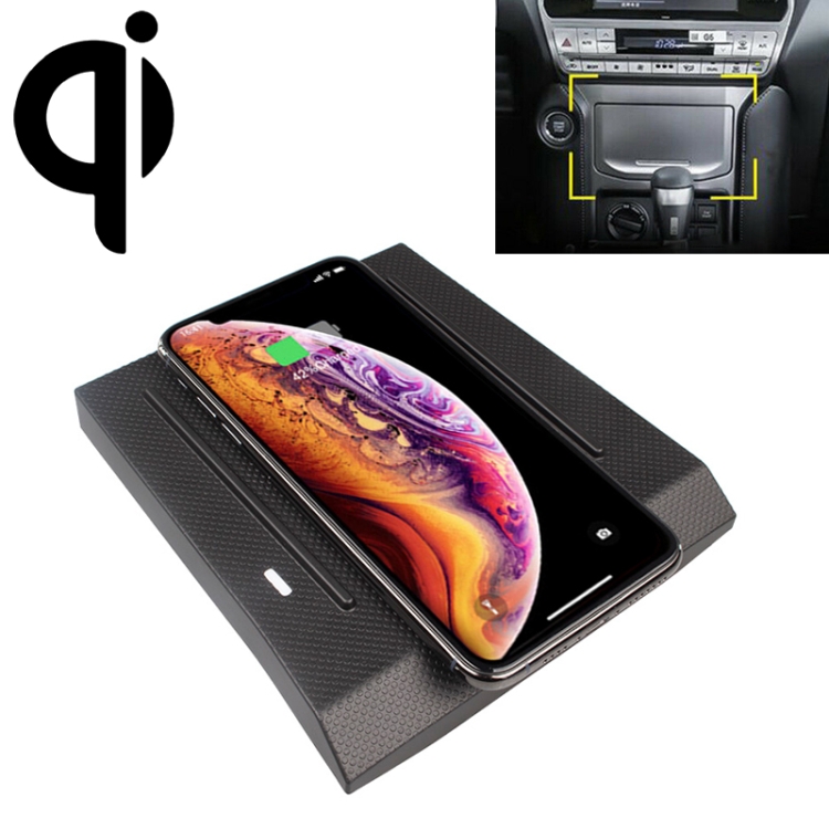 Car Qi Standard Wireless Charger 15W Quick Charging for Toyota Prado ...