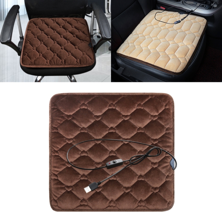 Auto USB Stoelverwarming Kussen Warmer Cover Winter Verwarmde Warme Mat ...