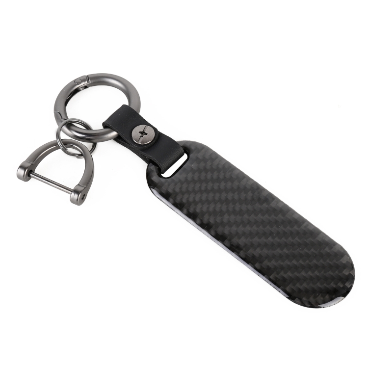Car Carbon Fiber Keychain