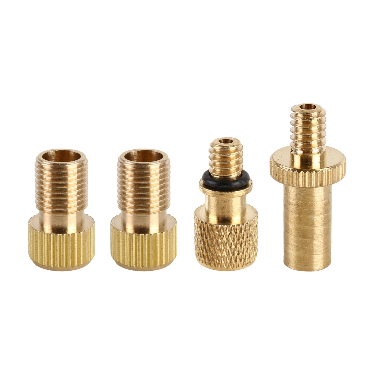 3 Sets (4 in 1 C) Inflator Adapter French Mouth / US Mouth / UK Mouth ...