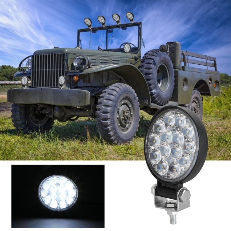 D0037 9.8W 10-30V DC 6000K 3 inch 14 LEDs Circle Offroad Truck Car ...