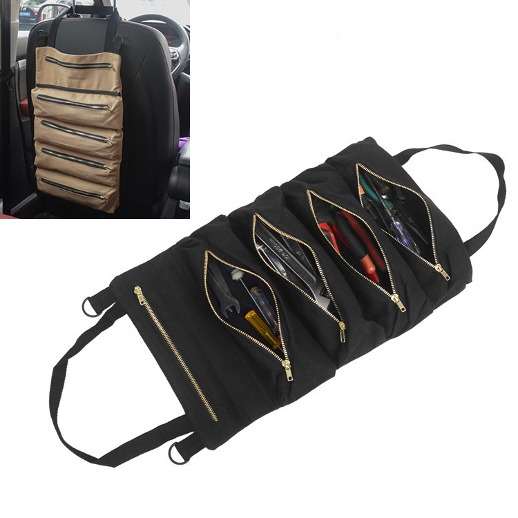 Car Auto Multi-function Canvas Storage Bag Portable Tool Bag Hanging ...