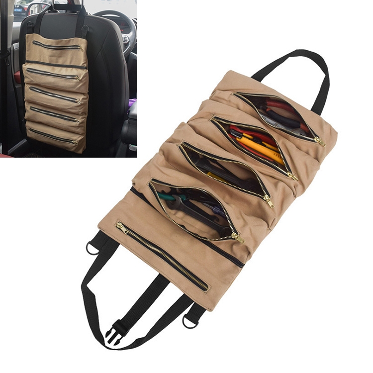 Car Auto Multi-function Canvas Storage Bag Portable Tool Bag Hanging ...