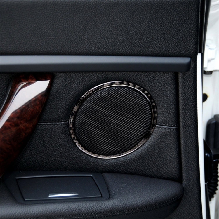 Carbon Fiber Car Horn Circle Decorative Sticker for BMW E90 / E84 ...