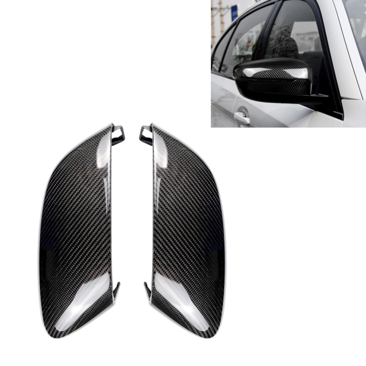 2 PCS Car Carbon Fiber Rearview Mirror Shells for 2017-2018 BMW 5 ...