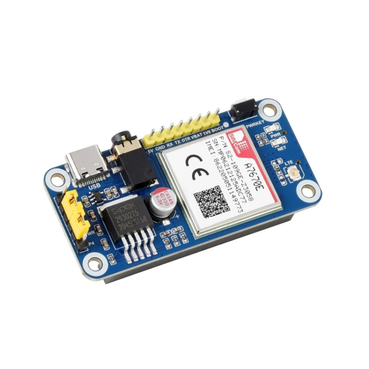 Waveshare หลายวง 2G GSM / GPRS ปอนด์ A7670E LTE CAT-1 หมวกสำหรับ ...