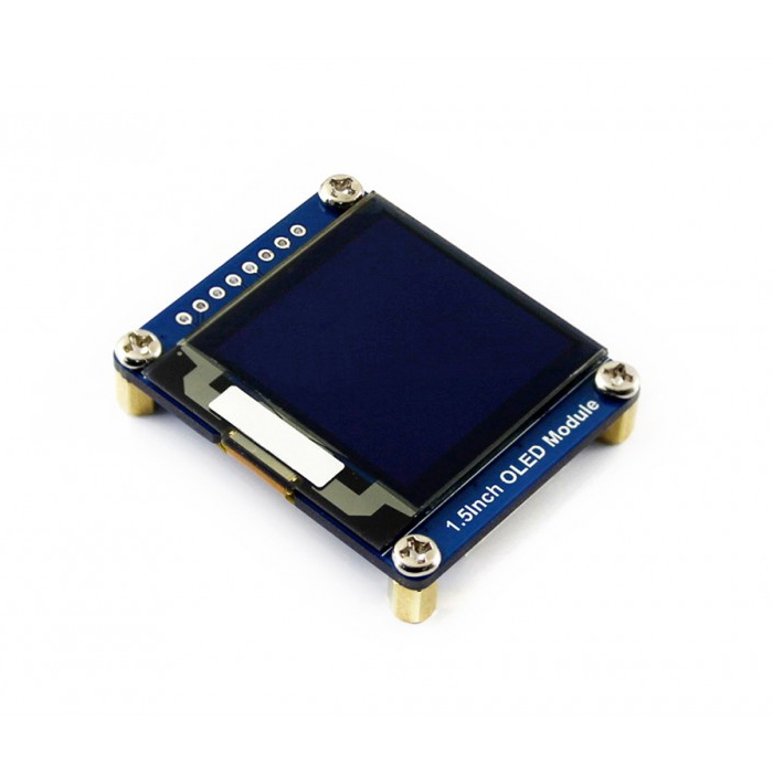 WAVESHARE 128x128 General 1.5inch OLED Display Module 16 Gray Scale ...