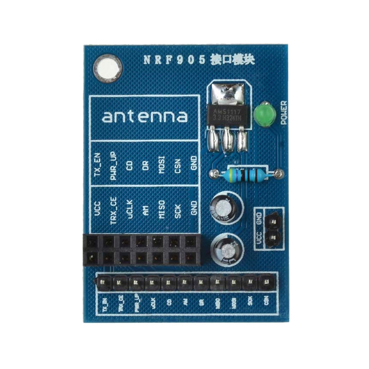 Módulo inalámbrico NRF905 de 14 pines con AMS1117 Adaptador de enchufe ...