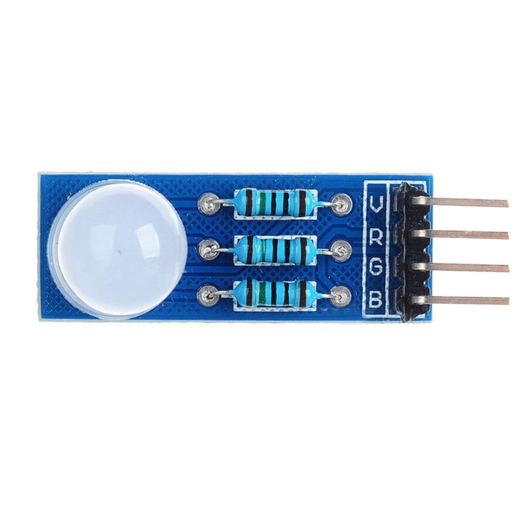 LDTR - B00010 10mm 7 สีไฟ LED RGB โมดูล DIY สำหรับ Arduino / SCM / Raspberry Pi - สีน้ำเงิน
