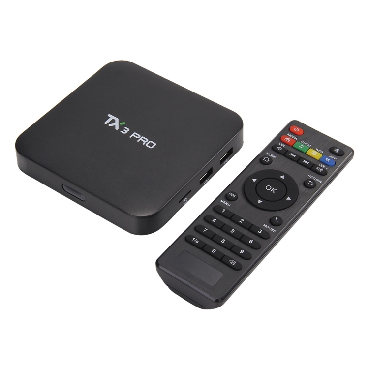 TX3 Pro 4K UHD Smart TV BOX with Remote Controller, Android 6.0 Amlogic ...