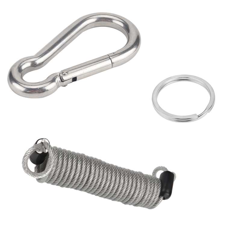 RV Trailer Spring Safety Rope Breakaway Cable, Safety Buckle Size:M8 x ...