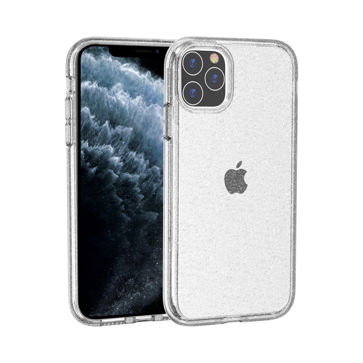 สำหรับ iPhone 11 Pro กันกระแทก Terminator สไตล์เคสผงกลิตเตอร์ (สีขาว)