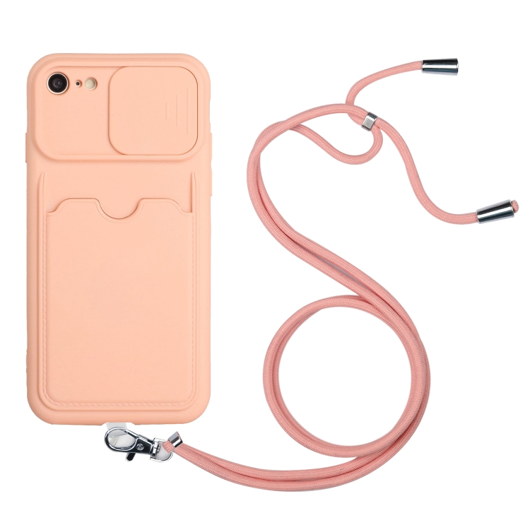 For iPhone SE 2022 / SE 2020 / 8 / 7 Sliding Camera Cover Design TPU ...