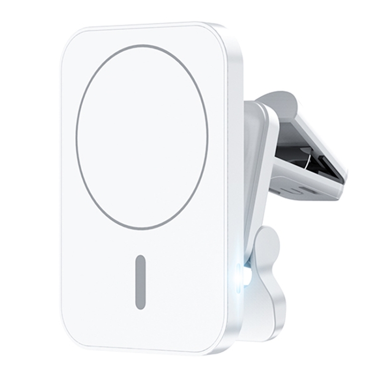 adj-987 15W Magsafe Magnetic Car Air Outlet Wireless Charger with LED ...