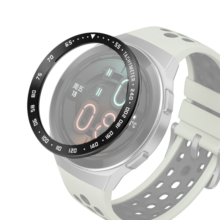 For Huawei Watch GT2e Smart Watch Stainless Steel Bezel Ring, Style:E ...