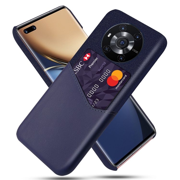 สำหรับเกียรติยศ Magic3 ผ้าเนื้อ PC + หนัง PU ปกหลังกรณีกันกระแทกด้วยช่องเสียบการ์ด (สีฟ้า)