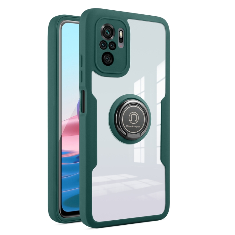 สำหรับ Xiaomi Redmi Note 10 360 กรณีแม่เหล็กสองด้านรวมทุกอย่างพร้อมผู้ ...