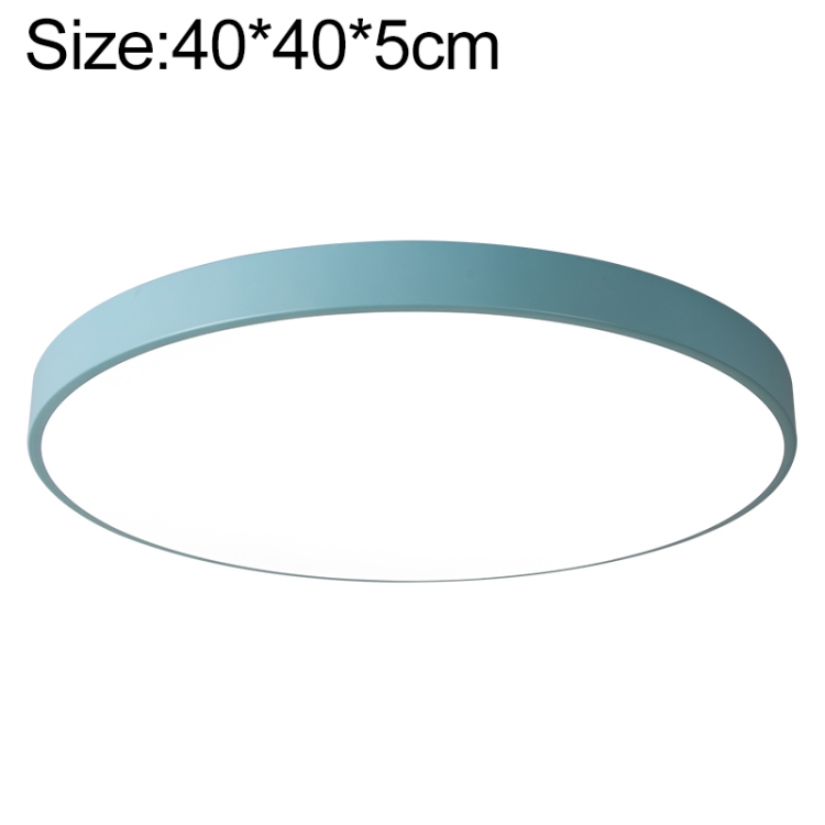 Macaron LED Round Ceiling Lamp, White Light, Size:23cm(Blue)