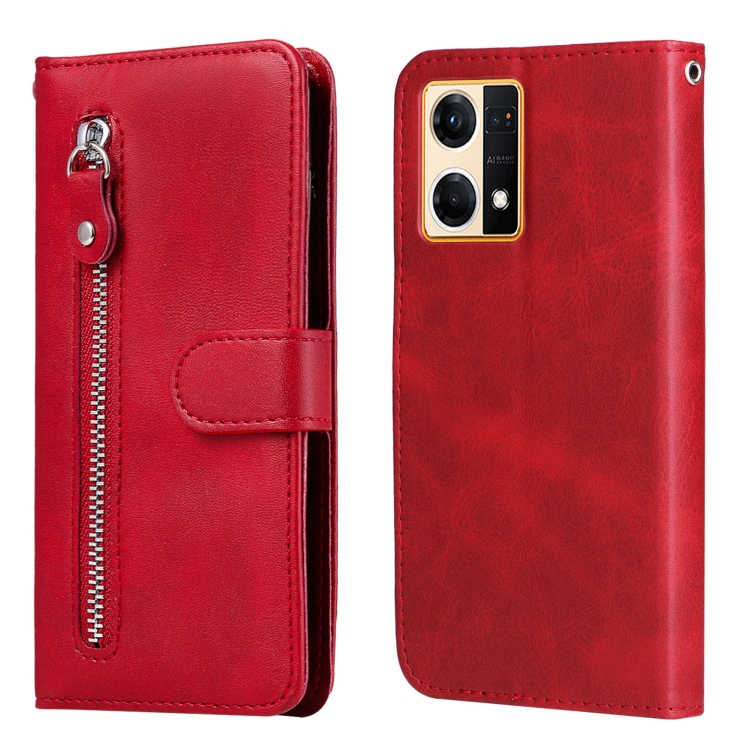 For OPPO Reno4 Pro 5G Fashion Calf Texture Zipper Horizontal Flip ...