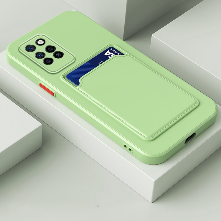 For Infinix Note 10 Pro Skin Feel Card Contrast Color Button TPU Phone ...