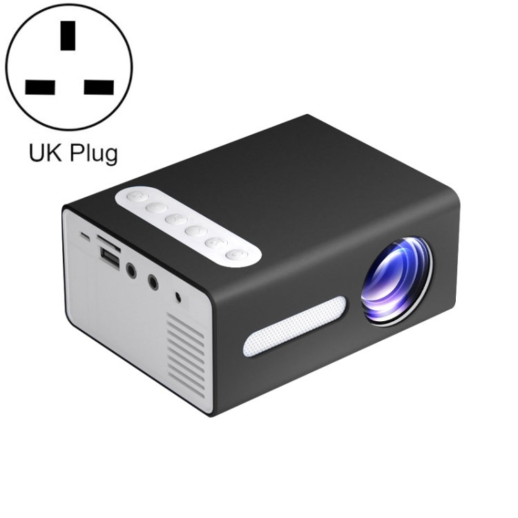 T300 25ANSI LED Portable Home Multimedia Game Projector, Plug Type:UK ...