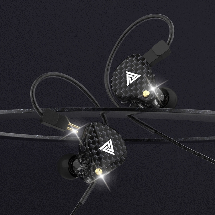 QKZ VK4 ซับวูฟเฟอร์ชนิดใส่ในหู HiFi หูฟังแบบมีสายพร้อมไมโครโฟน (รุ่น ...