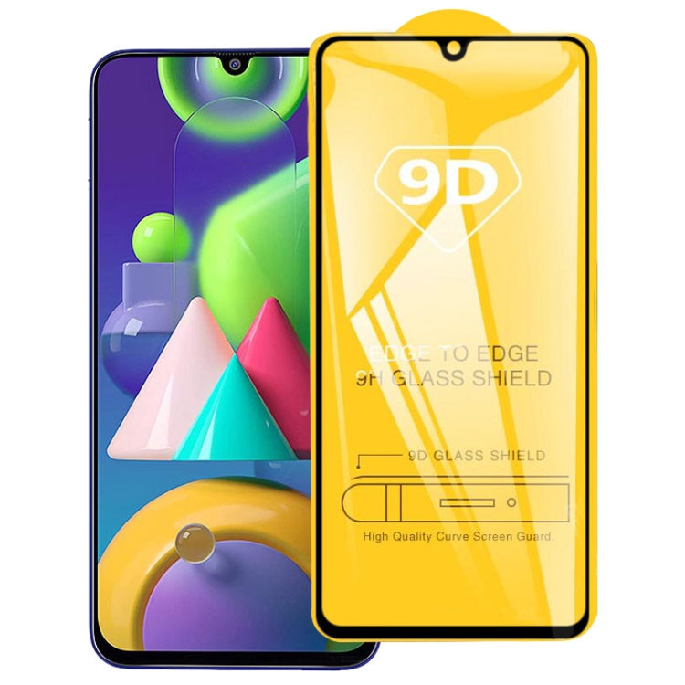 Galaxy M21 / M21 2021 9D 풀 접착제 전체 화면 강화 유리 필름