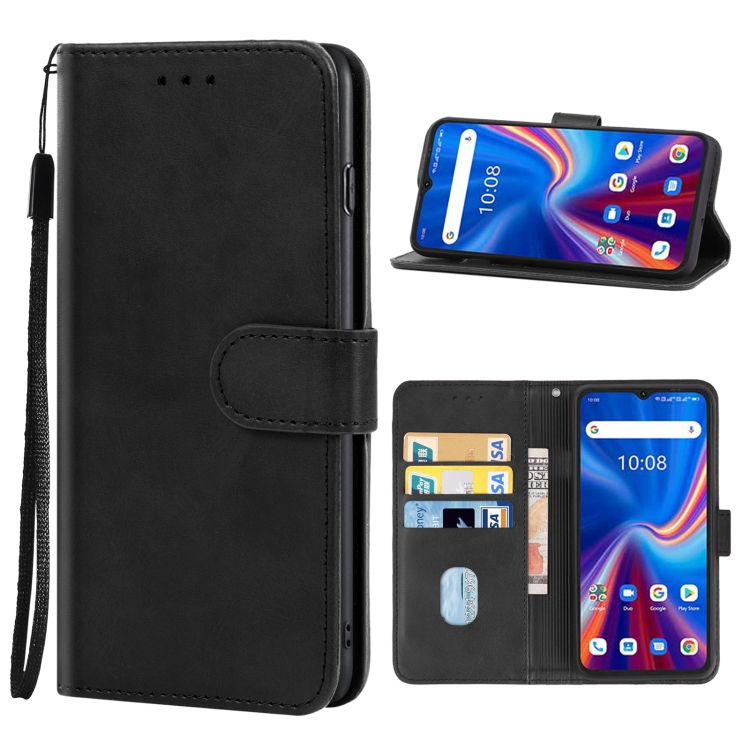 For UMIDIGI C1 Leather Phone Case(Black)