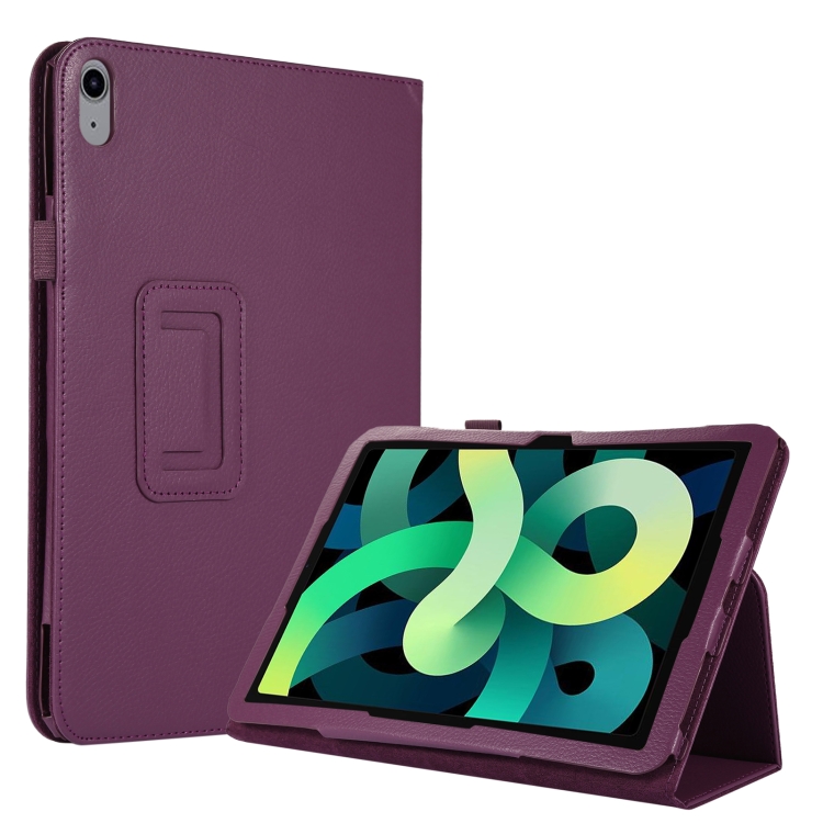 Capa para tablet inteligente de couro com textura de lichia para iPad ...