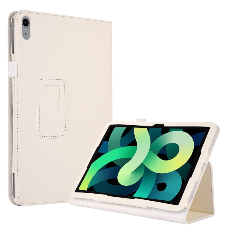 Capa para tablet inteligente de couro com textura de lichia para iPad ...
