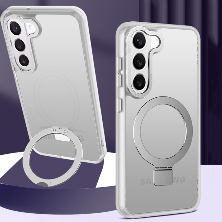 สำหรับ Samsung Galaxy S23 5G Skin Feel MagSafe Magnetic Holder เคส ...