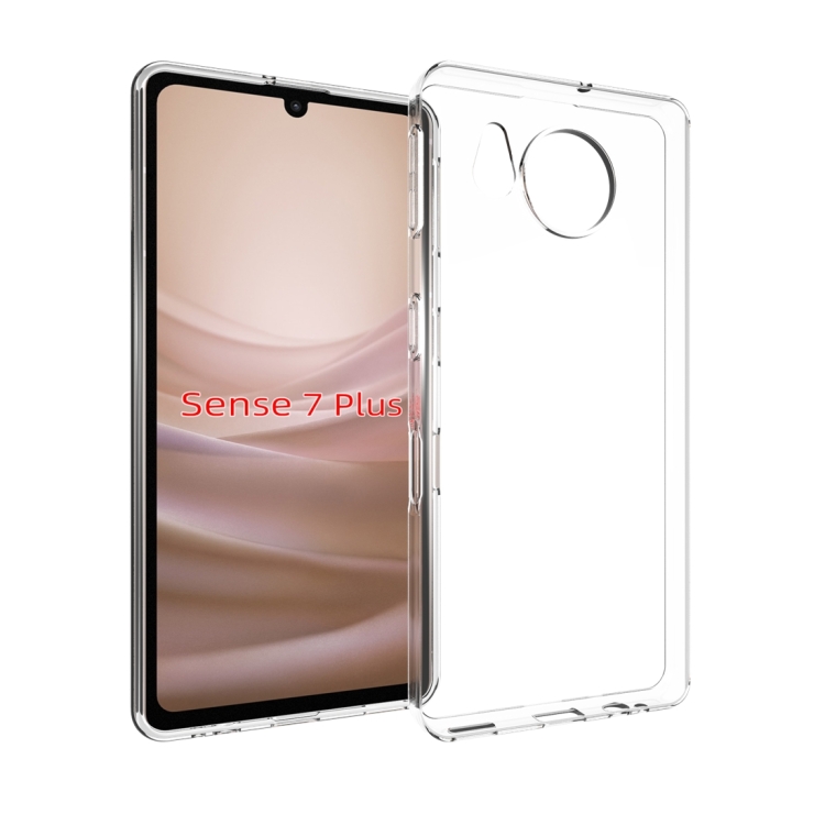 สำหรับ Sharp Aquos Sense 7 Plus เคสโทรศัพท์ TPU เนื้อกันน้ำ (โปร่งใส)