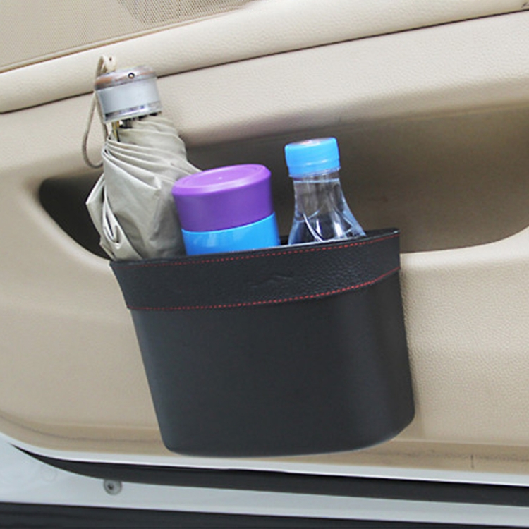 ถังขยะในรถยนต์ Car Hanging Sundries Storage Box(Black)