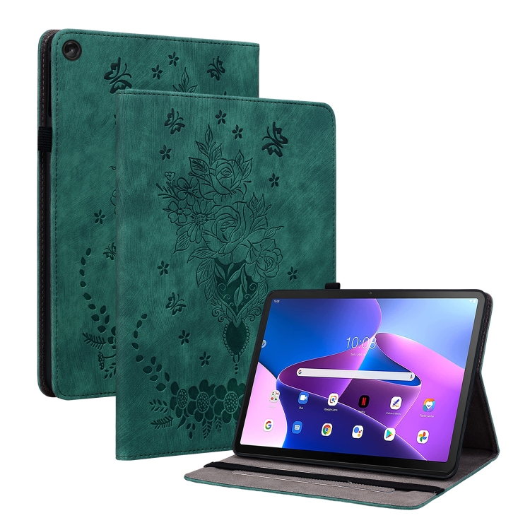 Capa para tablet de couro com relevo rosa para Lenovo Tab M10 10.1 3ª ...
