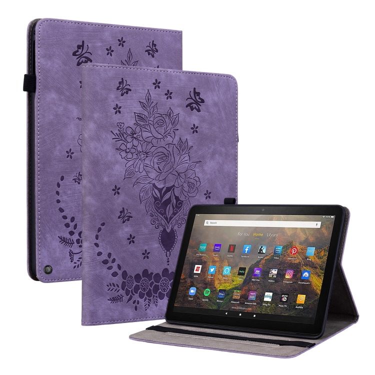 สำหรับ Amazon Kindle Fire HD8 2020 ซองใส่สมาร์ทแท็บเล็ตหนังลายผีเสื้อ ...