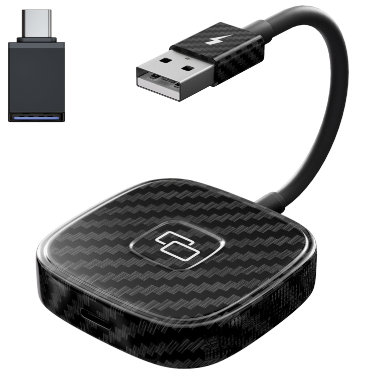 Carbon Fiber USB + USB-C / Type-C Carplay to Car Mirror Adapter for ...