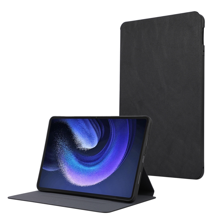 For Xiaomi Redmi Pad Pro 12.1 Simple Crazy Horse Leather Tablet Case(Black)