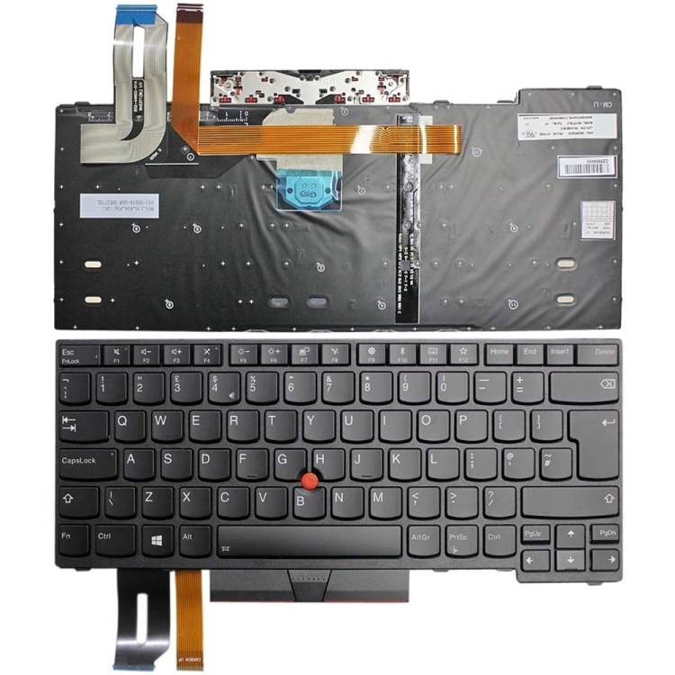 For Lenovo Thinkpad T480s E480 L480 UK Version Backlight Laptop Keyboard