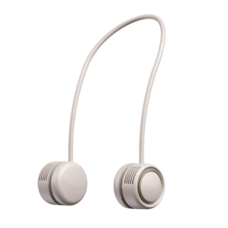 DQ210 Portable Hanging Neck Mute Aroma Diffuser Small Fan(Apricot)