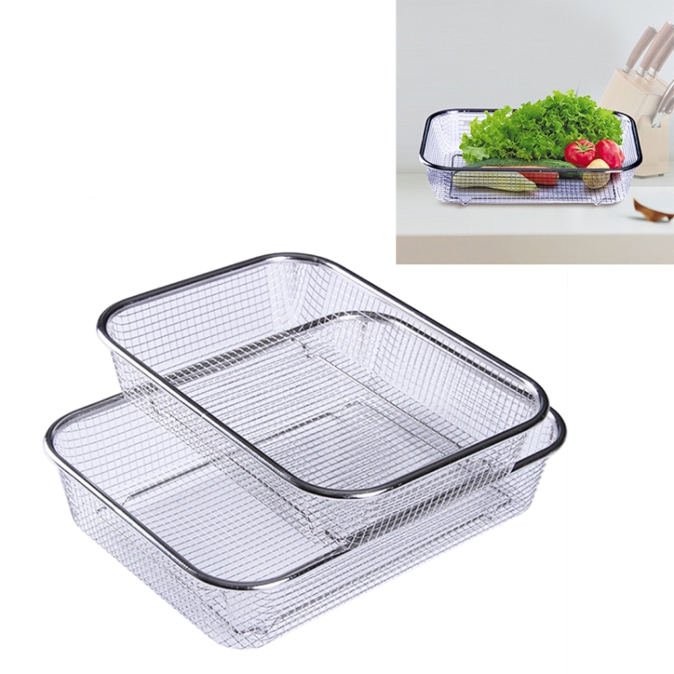 Household Creative Rectangular Kitchen Stainless Steel Fruit Vegetable ...