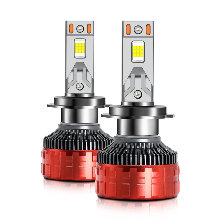 H7 1 คู่ 100W / 10000LM / DC10-32V ไฟหน้ารถ LED พร้อมลูกปัดโคมไฟ CSP ...