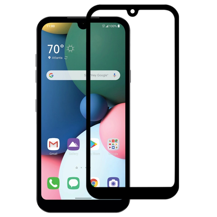 LG Fortune 3 전체 접착제 전체 화면 강화 유리 필름